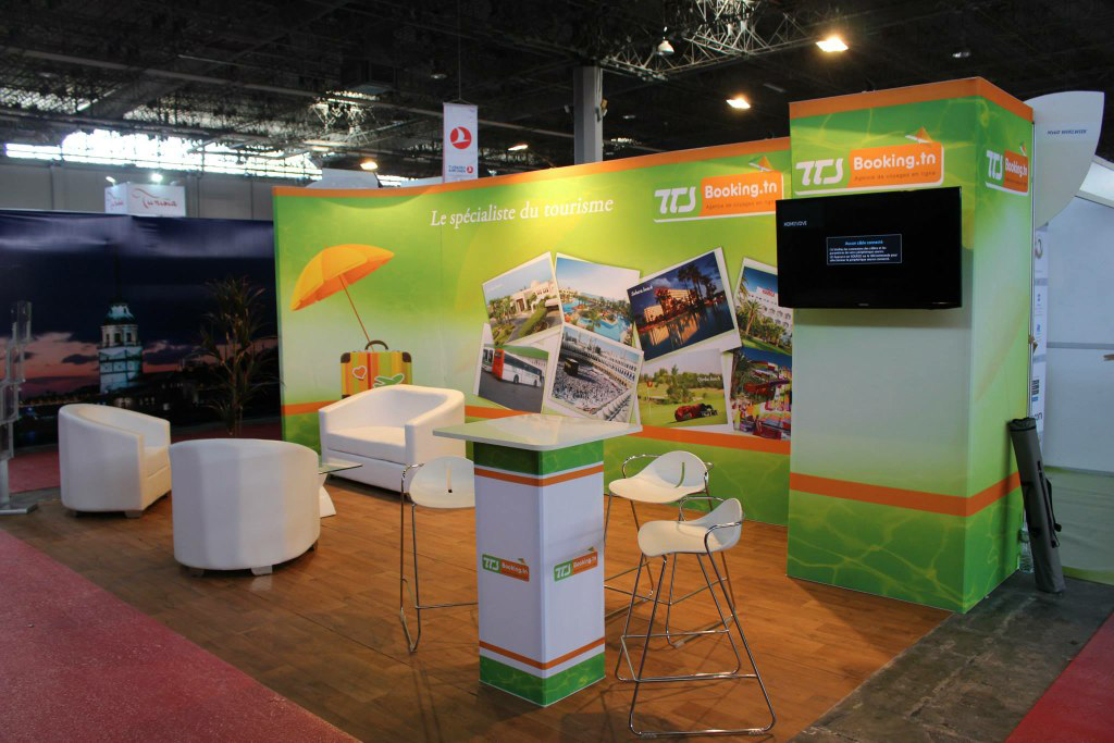 Design et Fabrication de kiosques et stands sur mesure